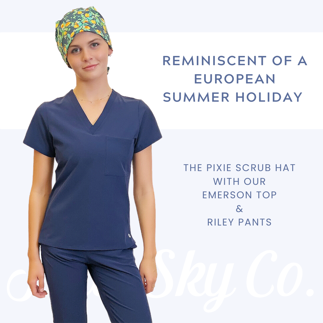 Trendy Patterns and Prints in Scrub Caps Beyond Blue Sky