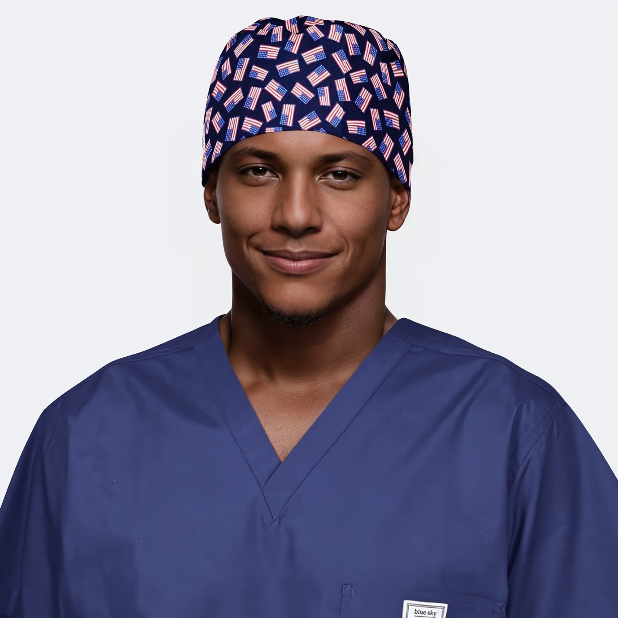 American Flag - Mens Surgical Caps – Blue Sky Scrubs