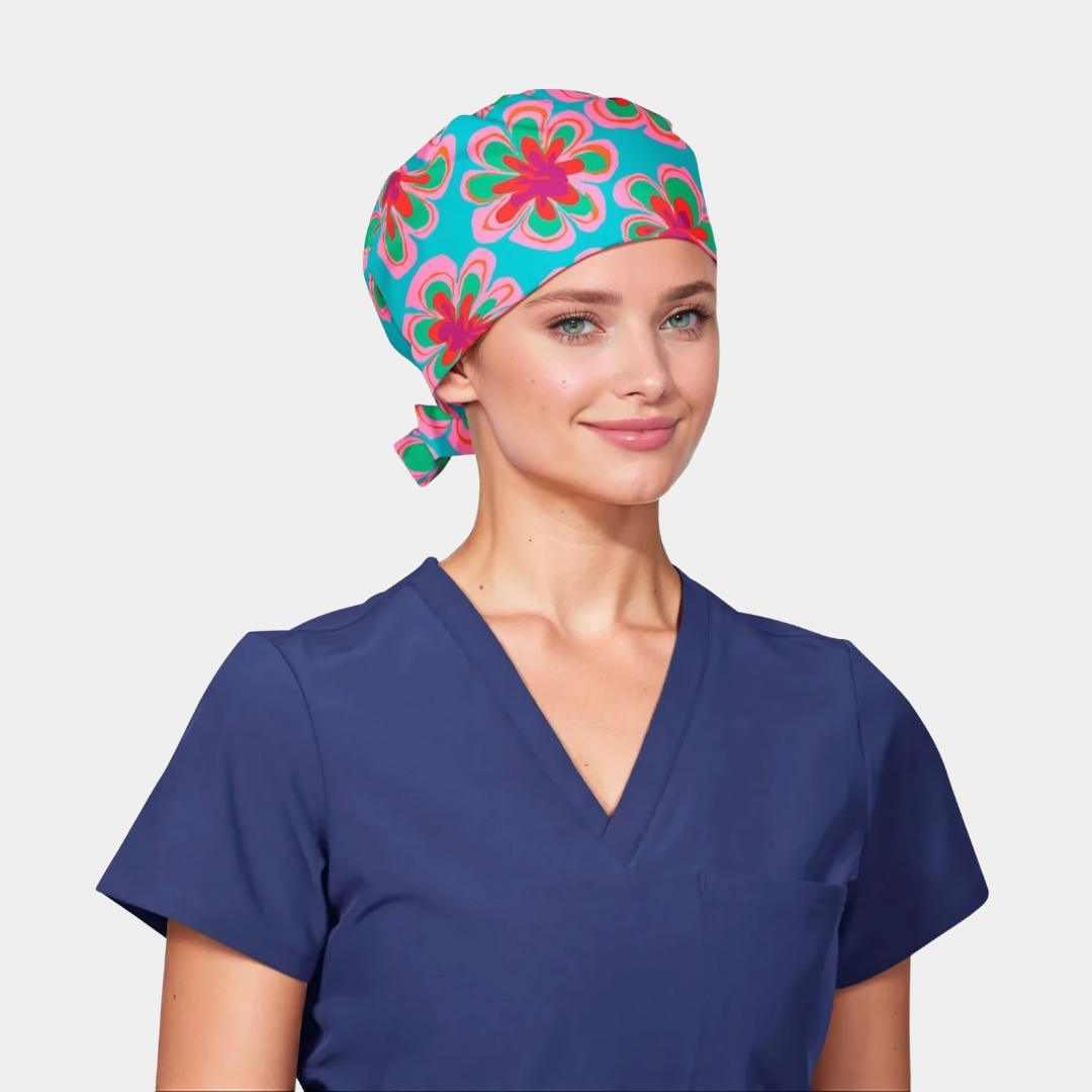 Radiant Lotus- Pixie Scrub Caps – Blue Sky Scrubs