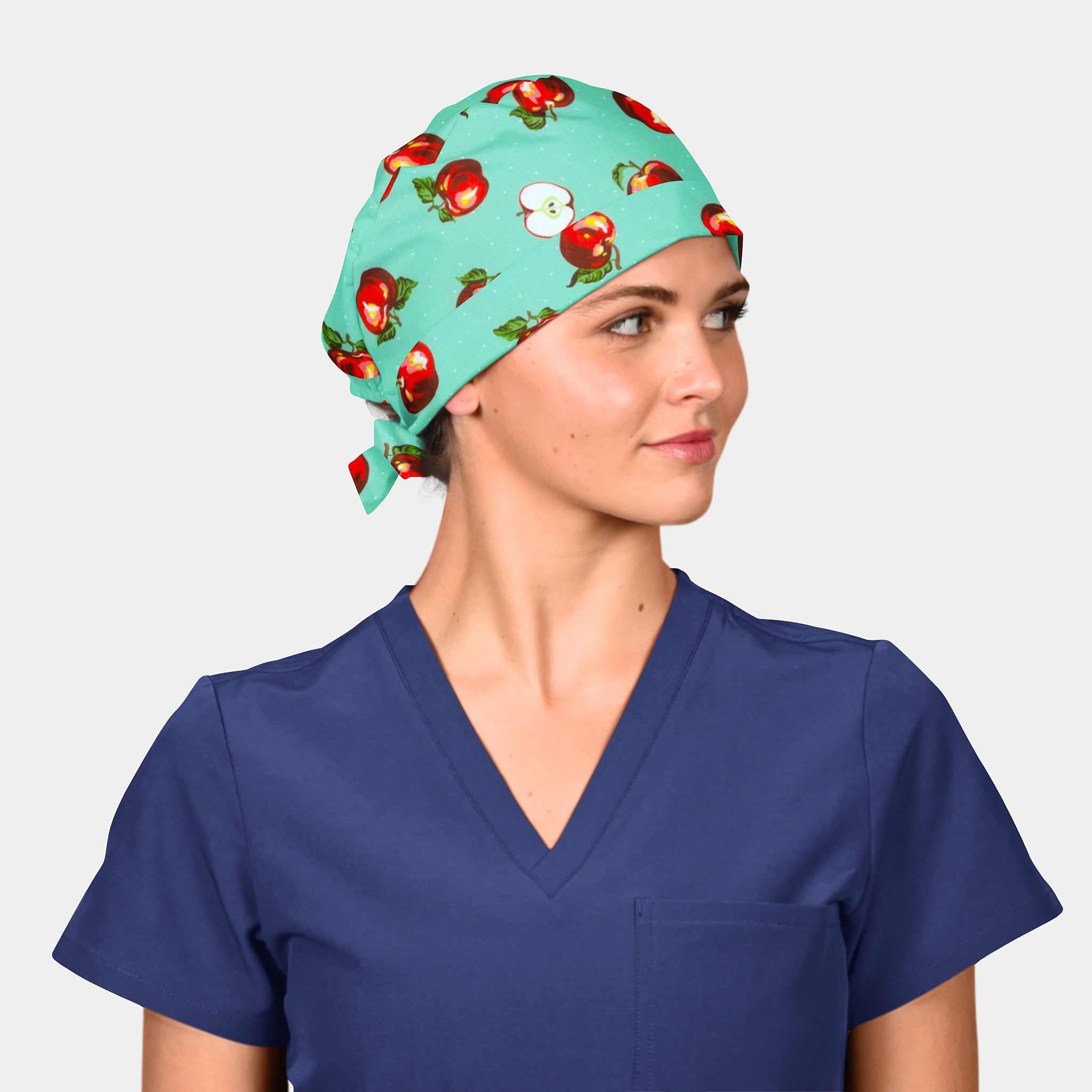 Apple Of My Eye- Pixie Scrub Hats – Blue Sky Scrubs