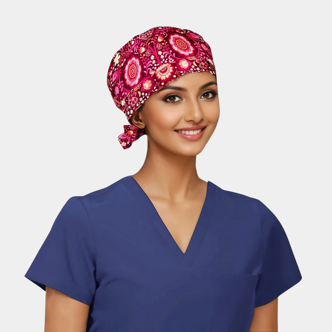Berry Crush - Pixie Surgical Scrub Cap – Blue Sky Scrubs