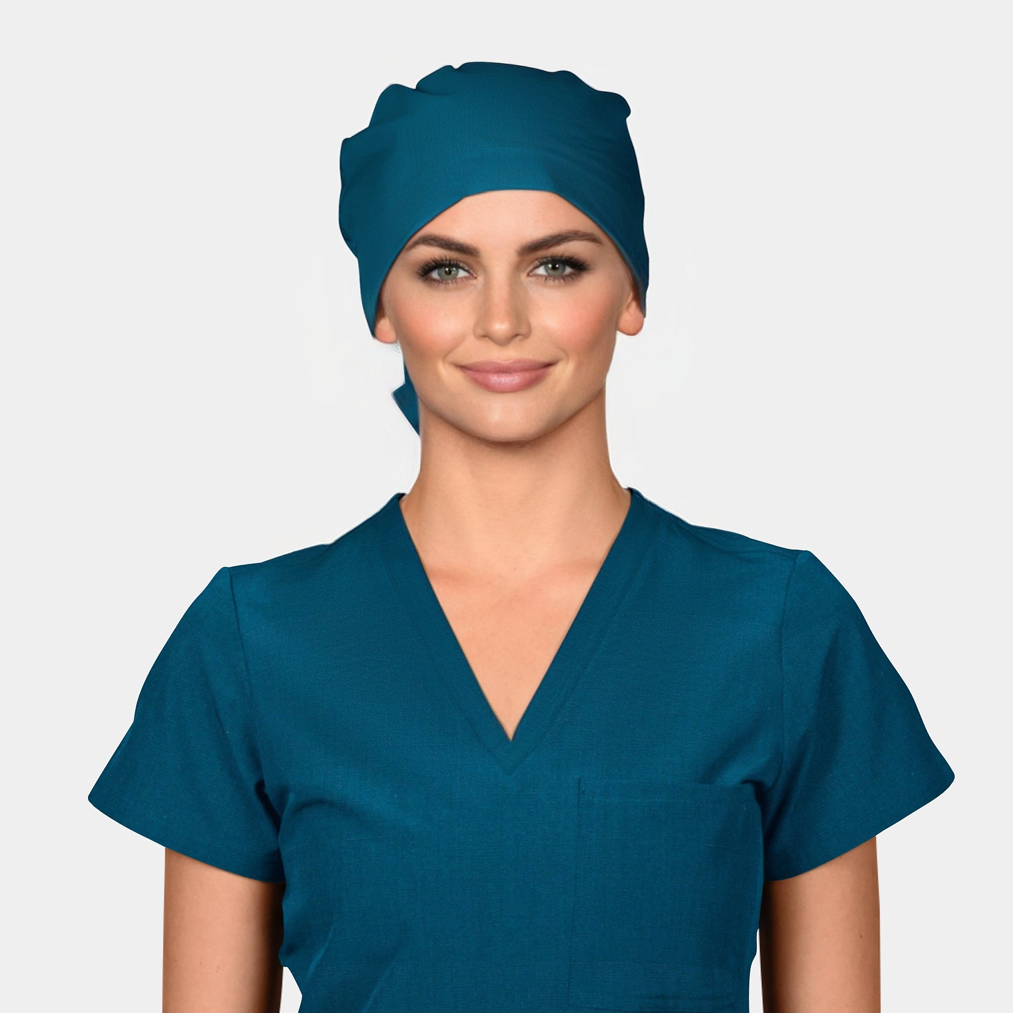 Caribbean Blue - Pixie Scrub Hat – Blue Sky Scrubs