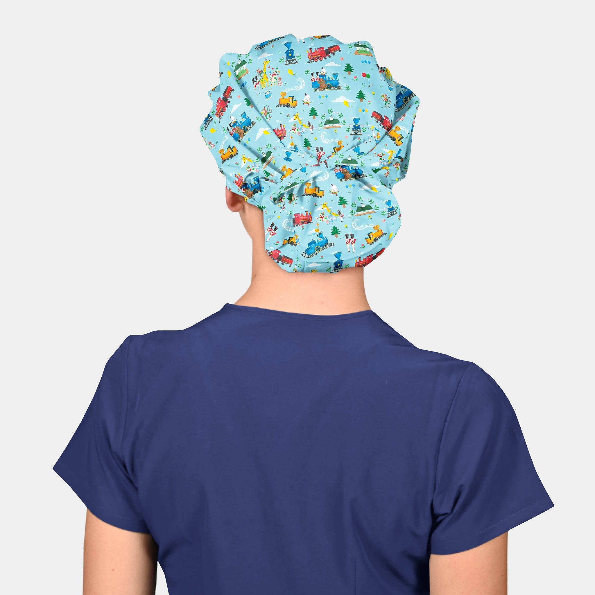 Choo Choo - Poppy Surgical Caps – Blue Sky Scrubs