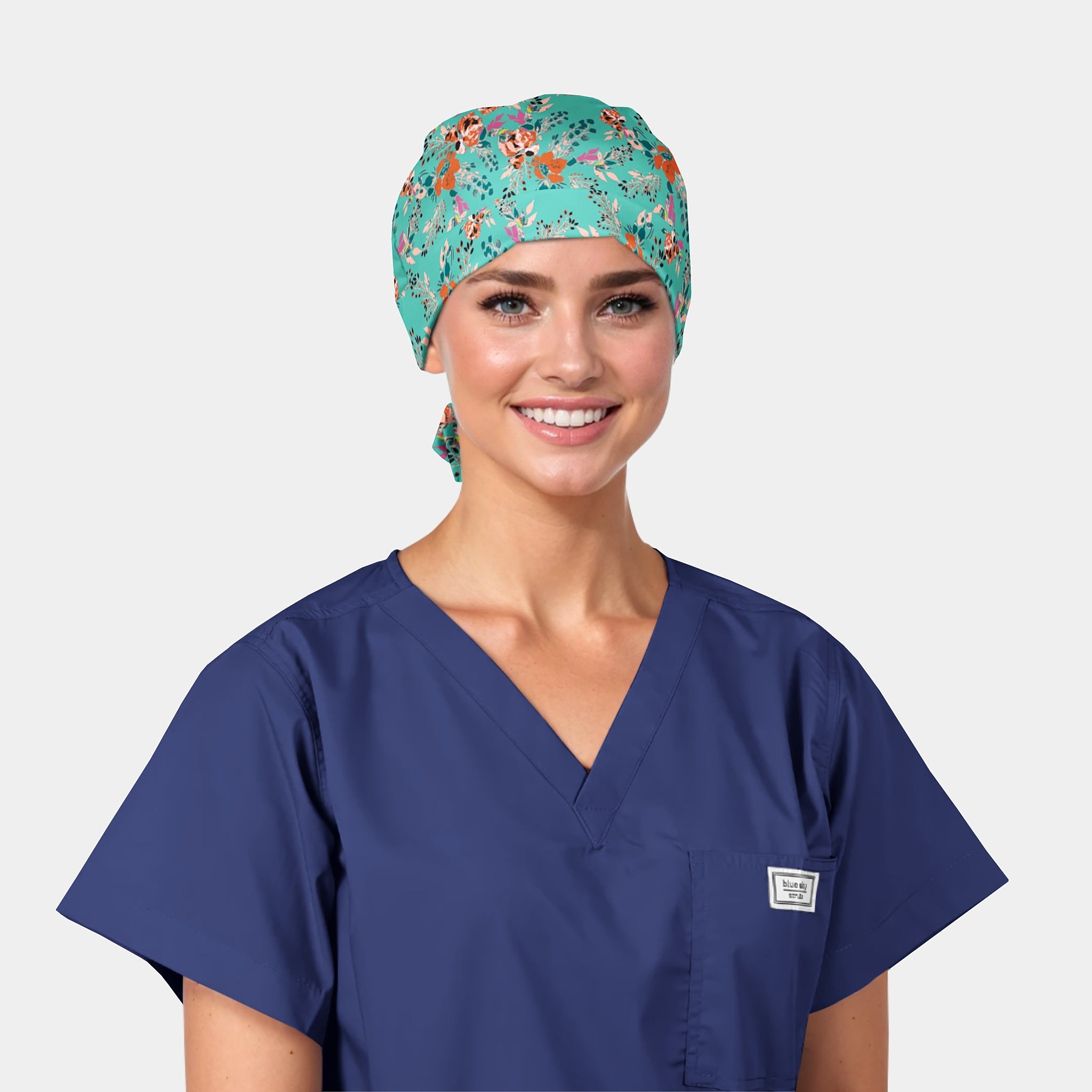 Citrus Kissed- Pixie Scrub Caps – Blue Sky Scrubs