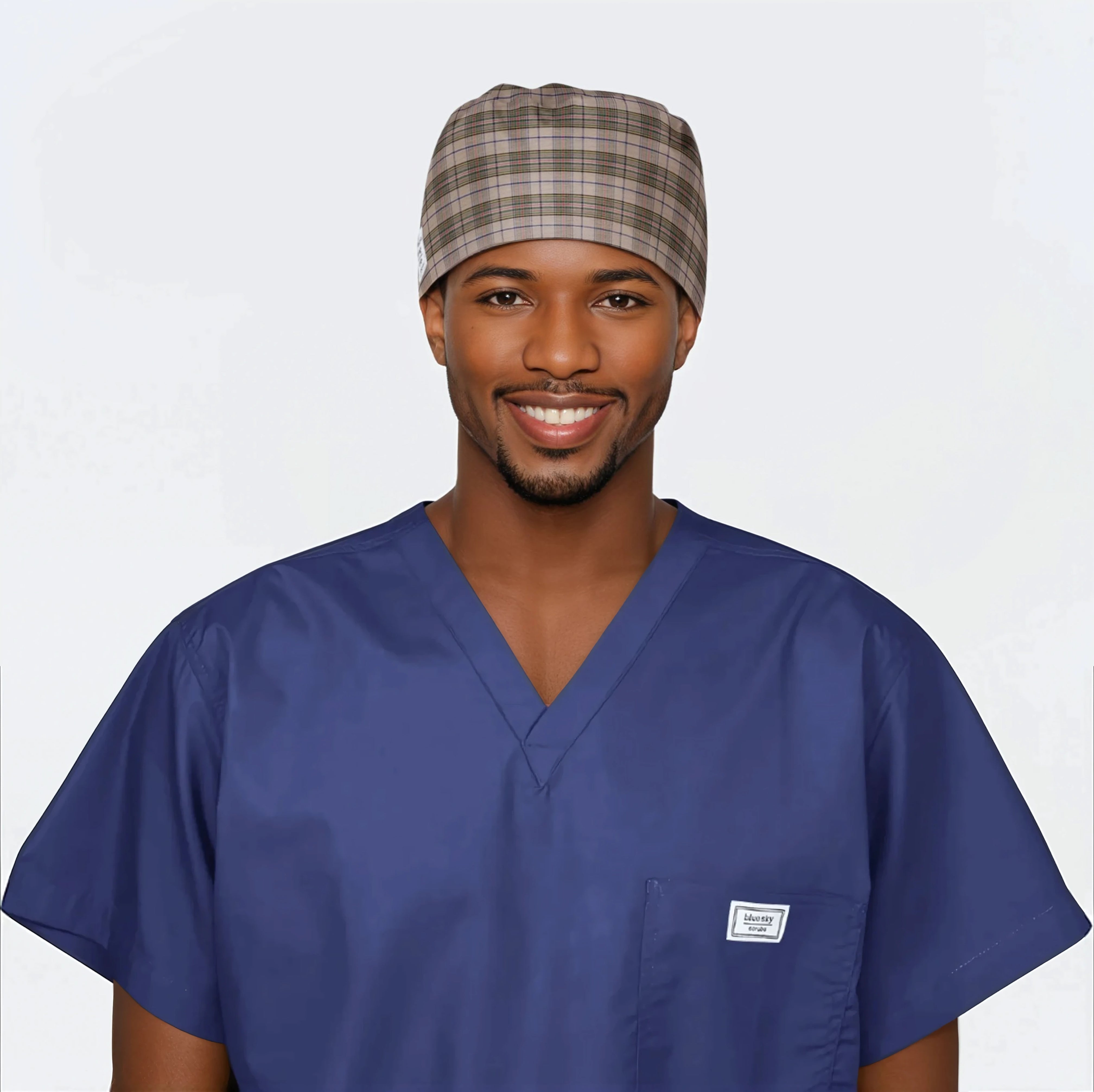 Doublebrook Plaid - Men's Surgical Scrub Caps – Blue Sky Scrubs