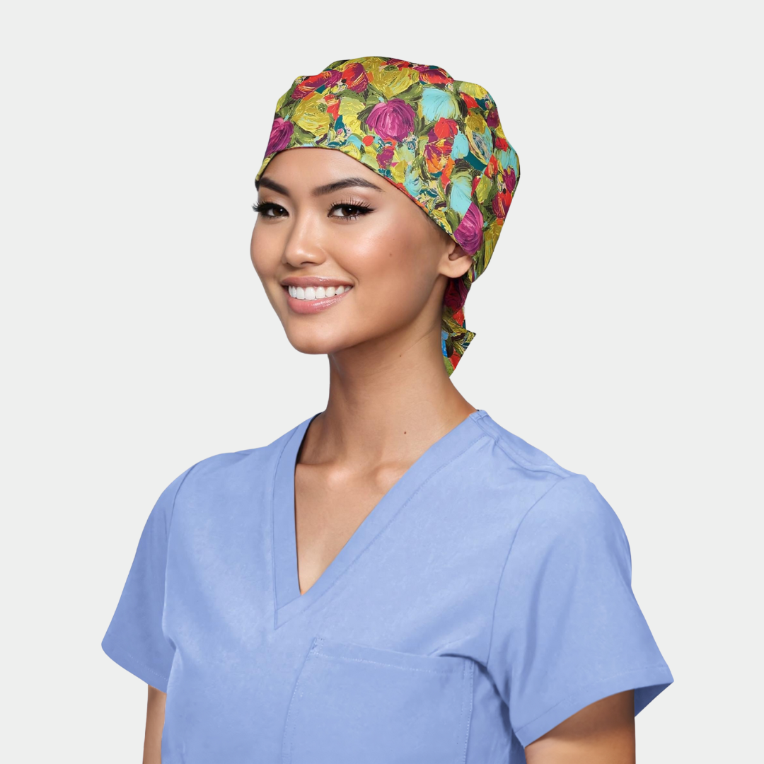 Impressionist Dream - Pixie Scrub Caps – Blue Sky Scrubs