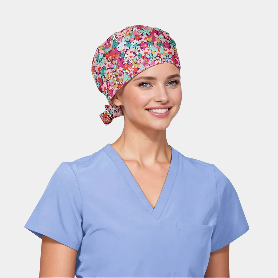 La Vie en Rose' - Pixie Scrub Hats – Blue Sky Scrubs