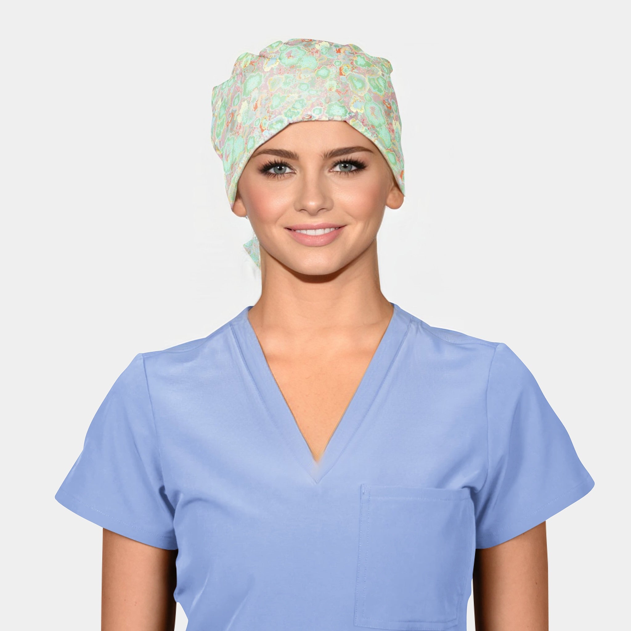 Pastel Gardens - Pixie Surgical Caps – Blue Sky Scrubs