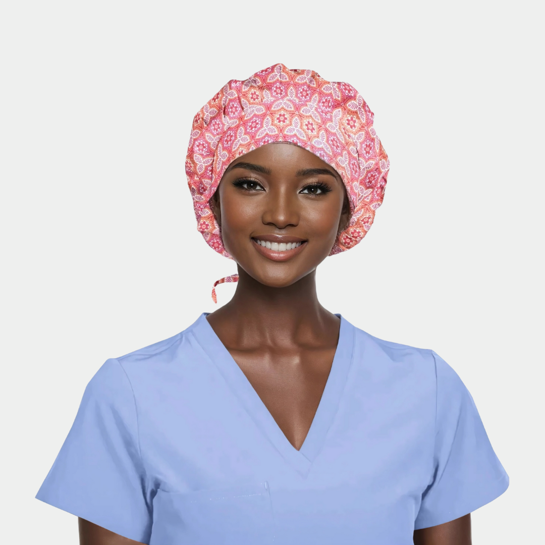 Pillow Talk - Poppy Bouffant Surgical Head Caps – Blue Sky Scrubs