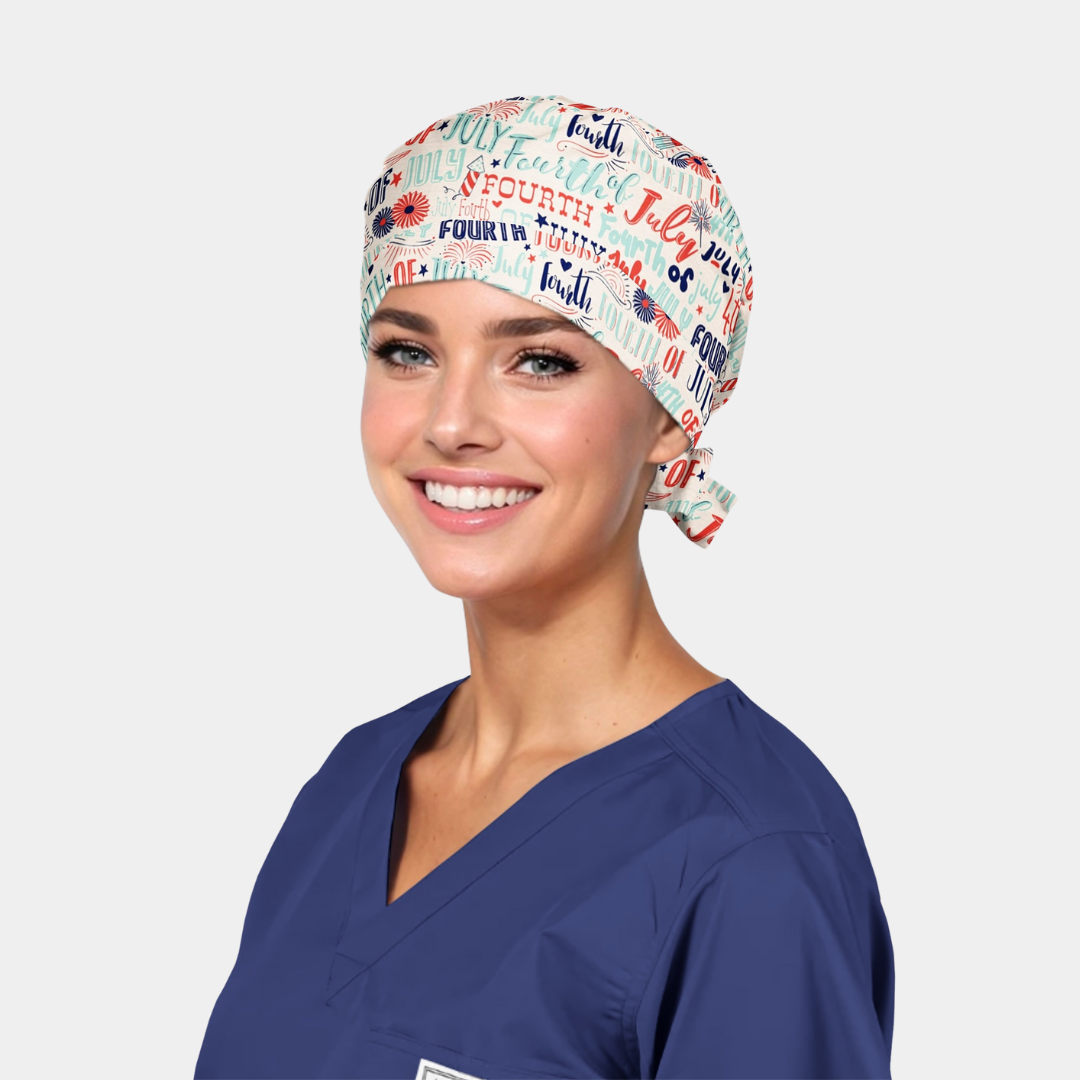 Fourth Festivities - Pixie Surgical Scrub Cap – Blue Sky Scrubs