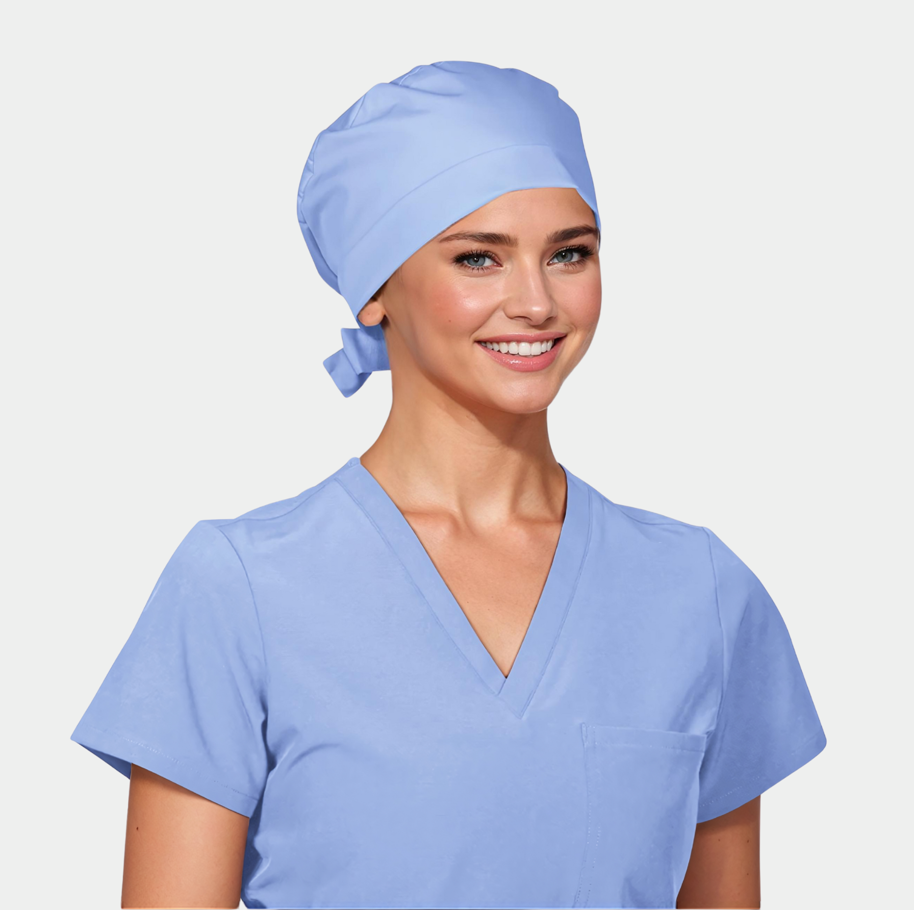 Ceil Blue - Pixie Scrub Hats – Blue Sky Scrubs