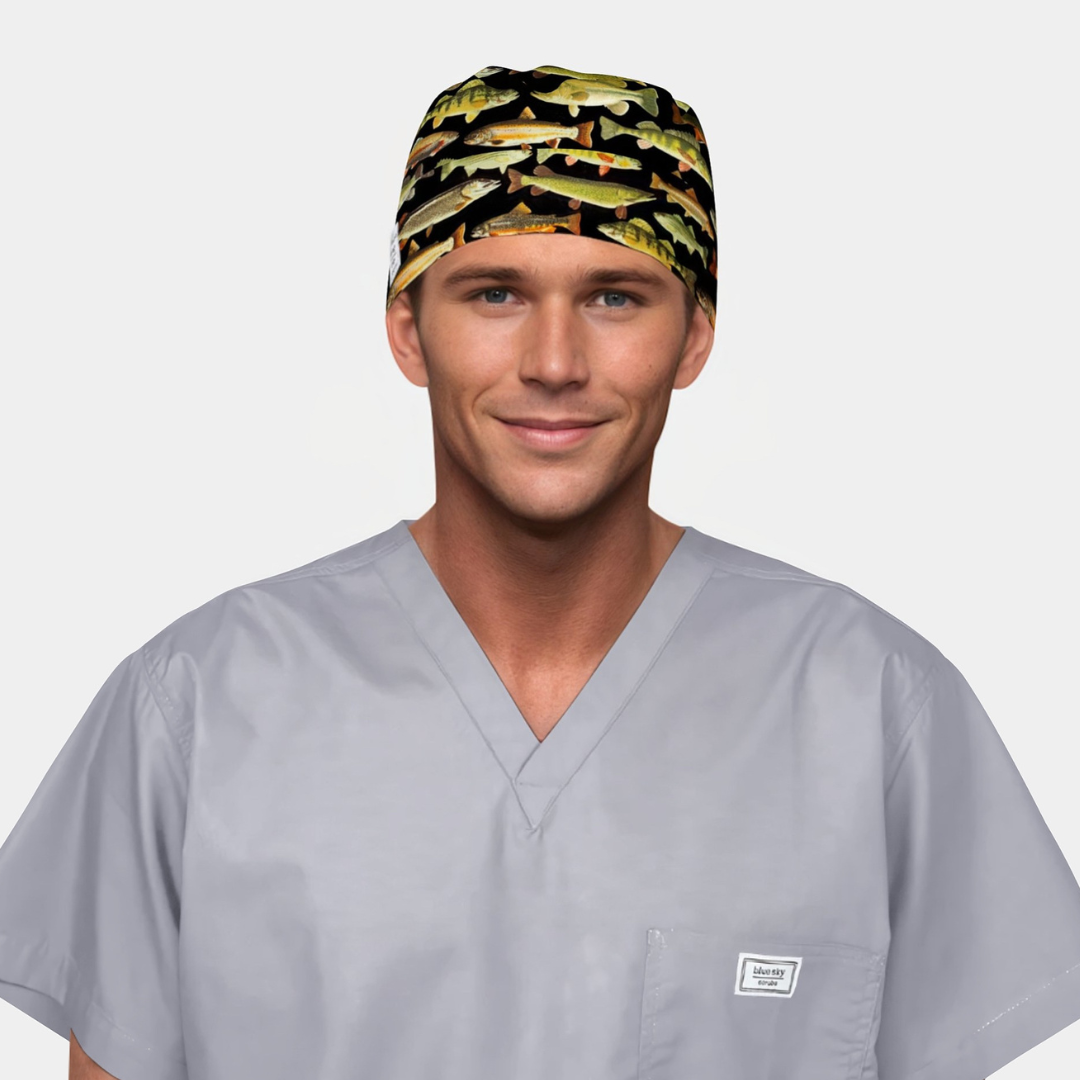 Roaring Fork River - Mens Surgical Scrub Cap – Blue Sky Scrubs