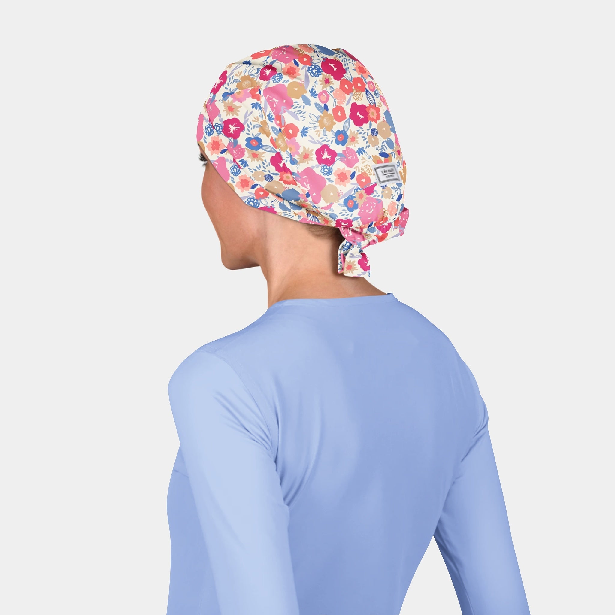 Rossini Floral - Pixie Scrub Caps – Blue Sky Scrubs