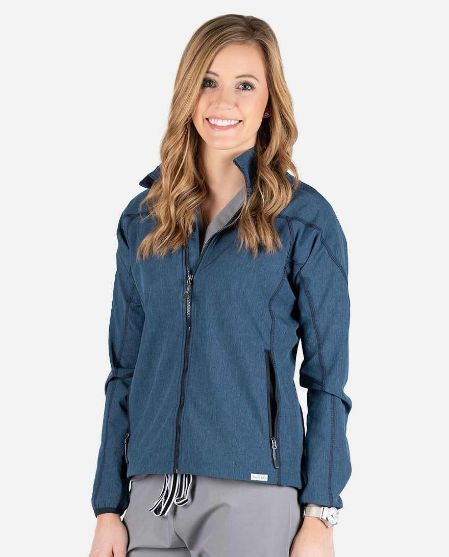 Skylar Lightweight Softshell Jacket – Blue Sky Scrubs