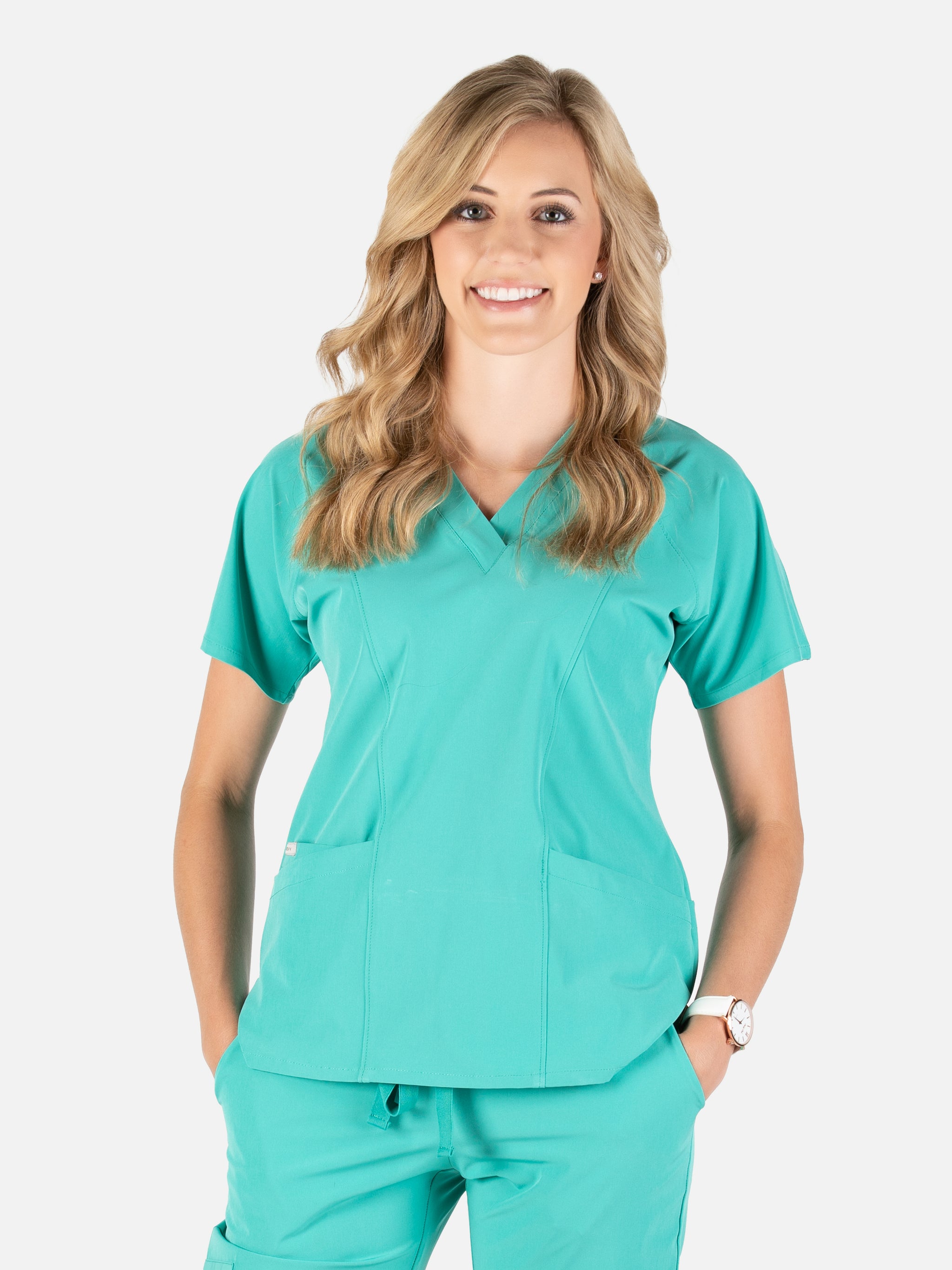 Piper Cargo 6-Pocket Scrub Top – Blue Sky Scrubs